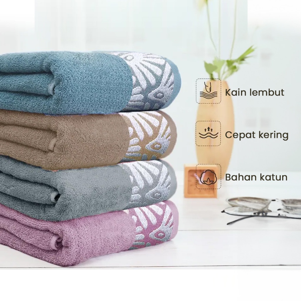 Jual Worldhome Handuk Mandi Katun / Cotton Bahan Premium Tebal Handuk ...
