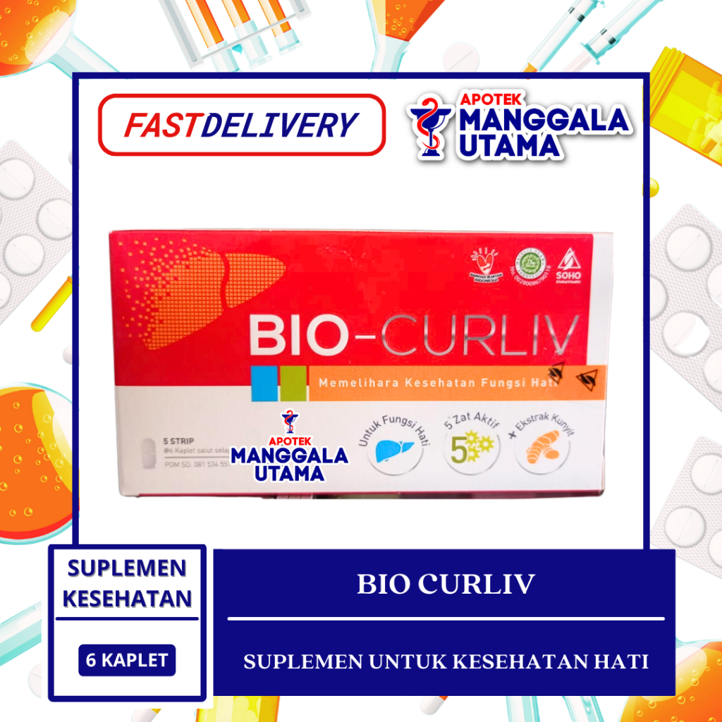 Jual BIO CURLIV PER STRIP ISI 6 KAPLET | Shopee Indonesia