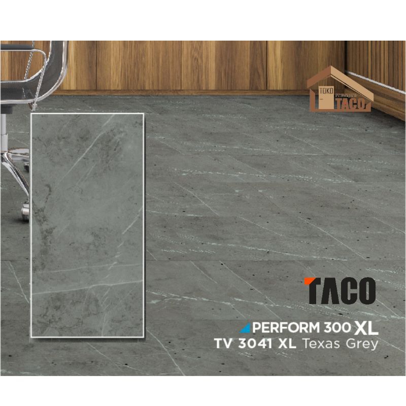 Jual taco lantai TV-3041 texas grey interior lantai warna abu 3mm/box ...