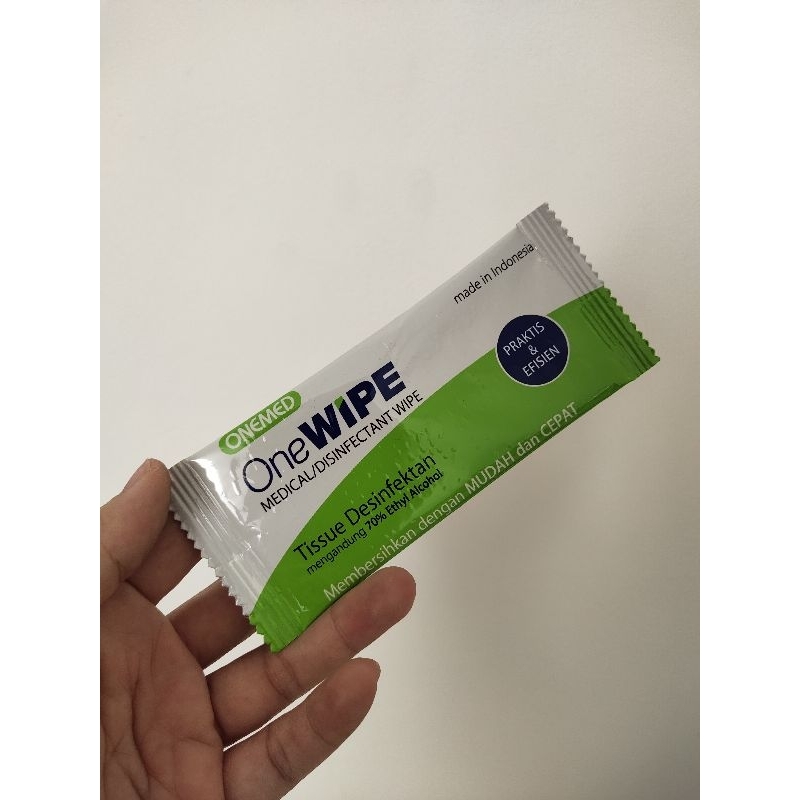 Jual Onemed One Wipe disinfectant tissue satuan | Shopee Indonesia