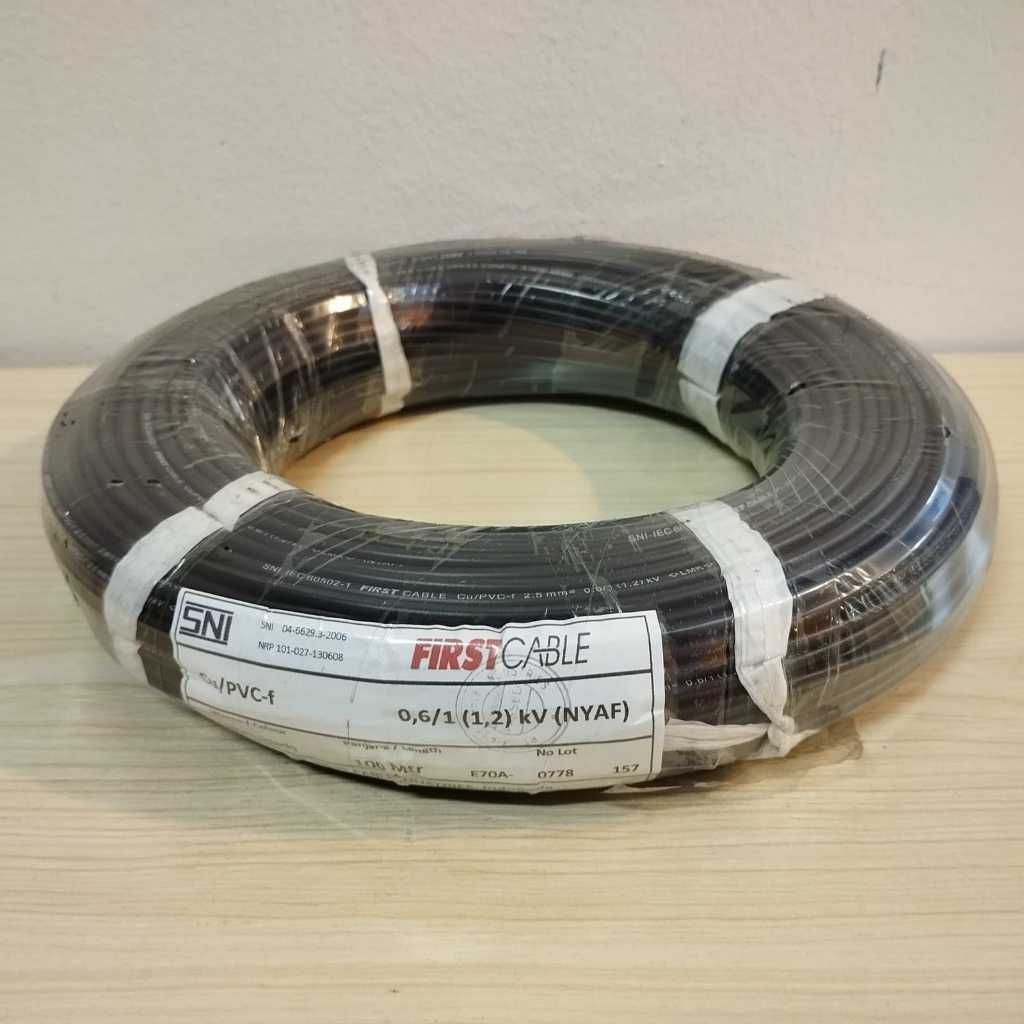 Jual Kabel NYAF 1,5 mm2 - Kabel tunggal serabut tembaga murni FIRST CABLE | Shopee Indonesia