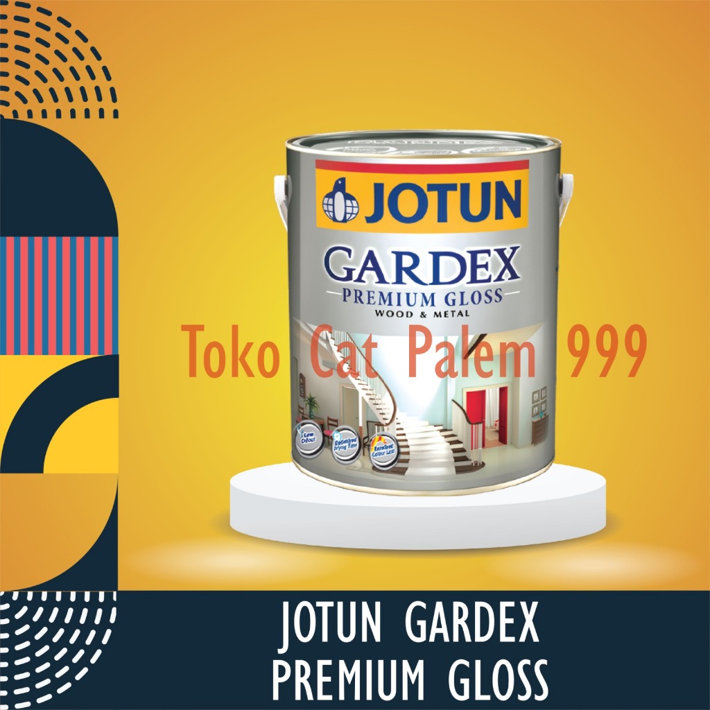 Jual CAT KAYU & BESI JOTUN GARDEX PREMIUM GLOSS WARNA PUTIH 5 LITER /GALON | Shopee Indonesia