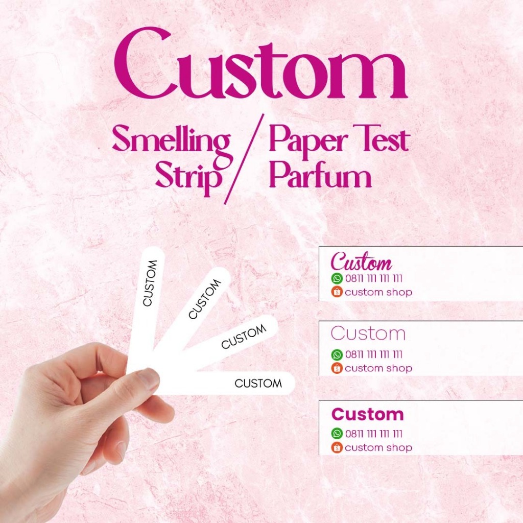 Jual Custom Smelling Strip Perfume / Paper Test Kertas Parfum Bentuk ...