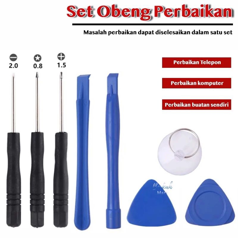Jual Obeng Set Mini 8 in 1 Opening Tools Kit Obeng Service Hp Pembongkar LCD | Shopee Indonesia
