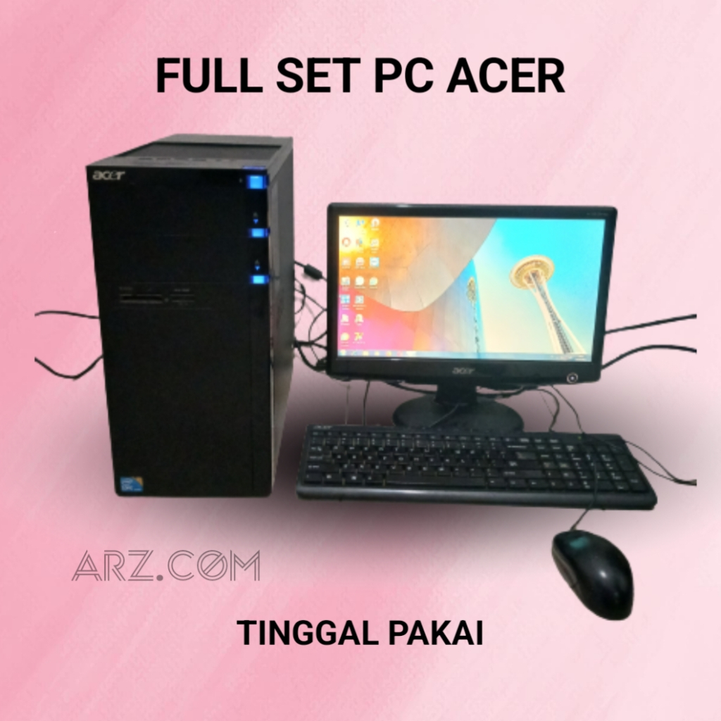 Jual KOMPUTER FULL SET PC ACER ASPIRE M1800 - M1900 (Monitor-Keyboard ...