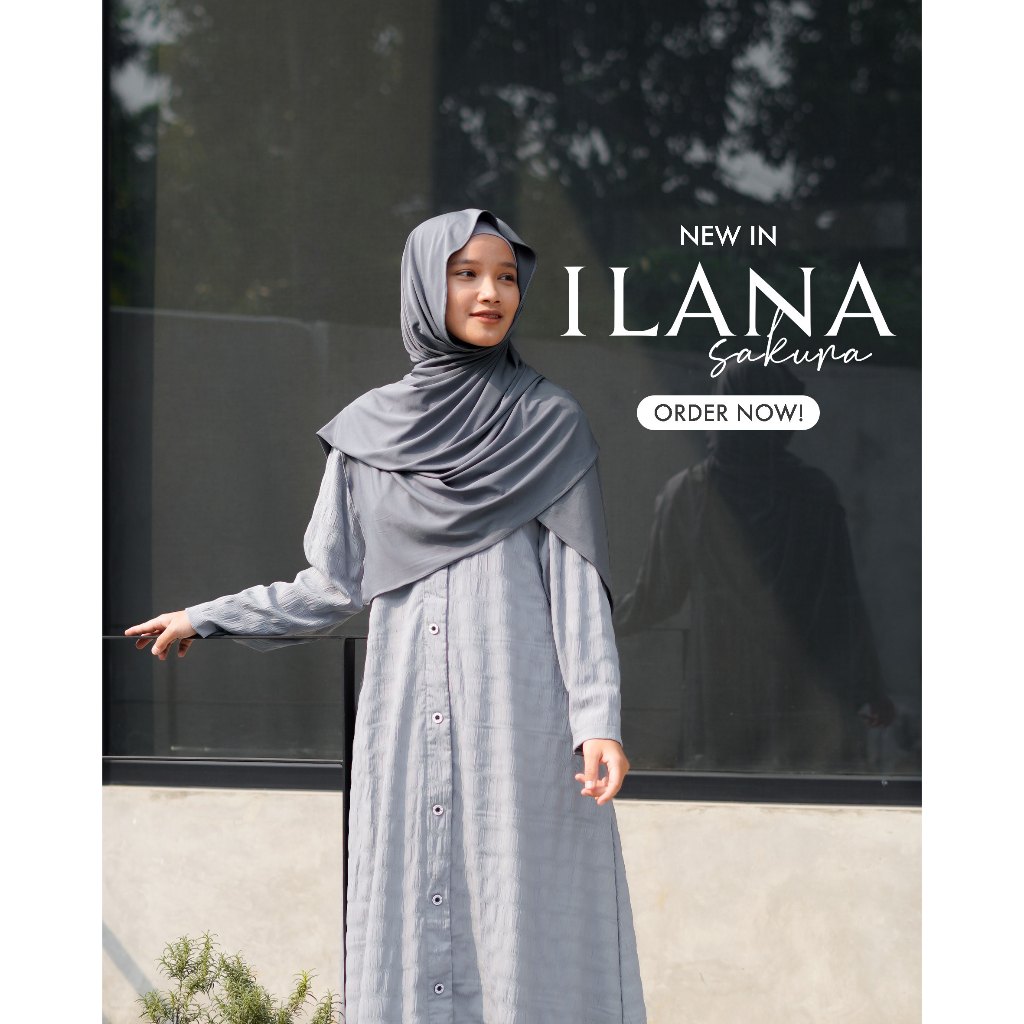 Jual Gamis Ilana Sakura | Hijab Alila | Shopee Indonesia