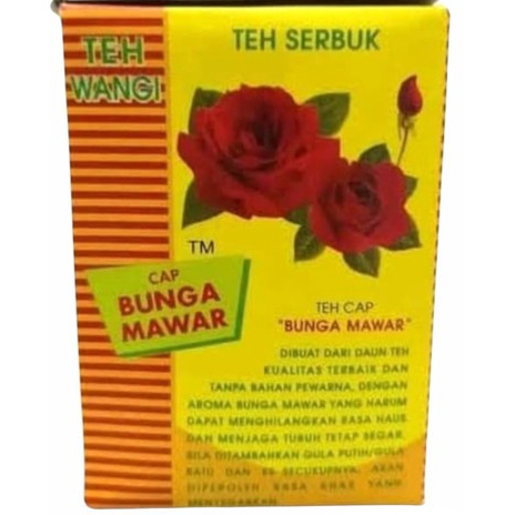 Jual Teh Bubuk Cap Bunga Mawar / Mawar 1 kotak 50 GRAM | Shopee Indonesia