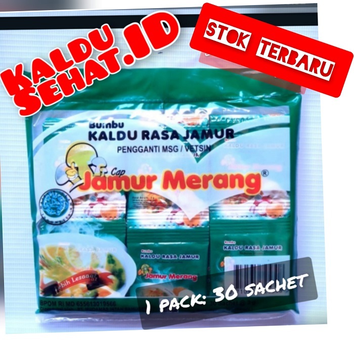 Jual Kaldu Alami Jamur Merang Rasa Jamur Original Kemasan Sachet 30 x 3 ...