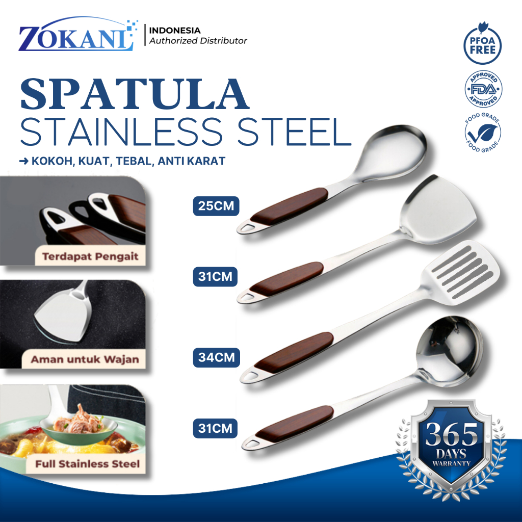 Jual ZOKANI [COD] Sodet Stainless Steel Spatula Sutil Susuk ...