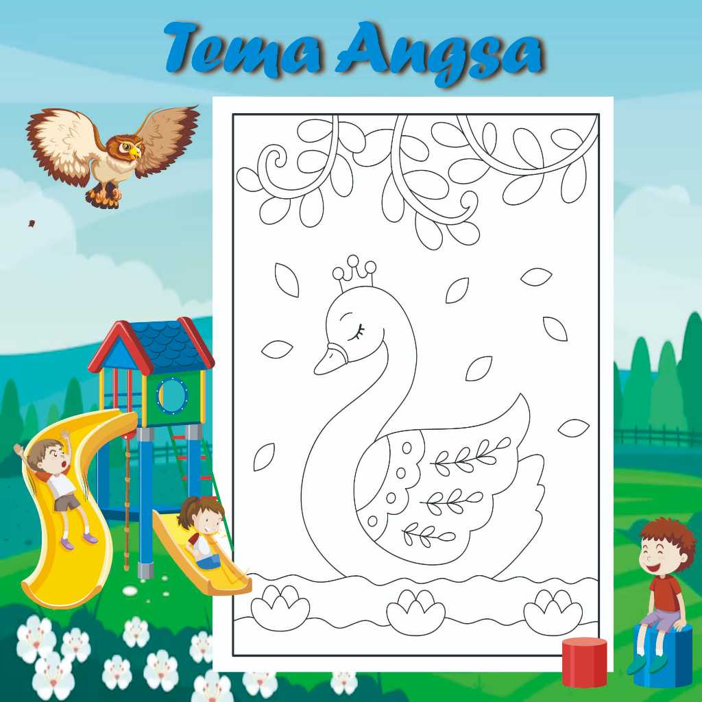 Jual KERTAS MEWARNAI / COLORING / KERTAS GAMBAR / ANGSA / KERTAS ...
