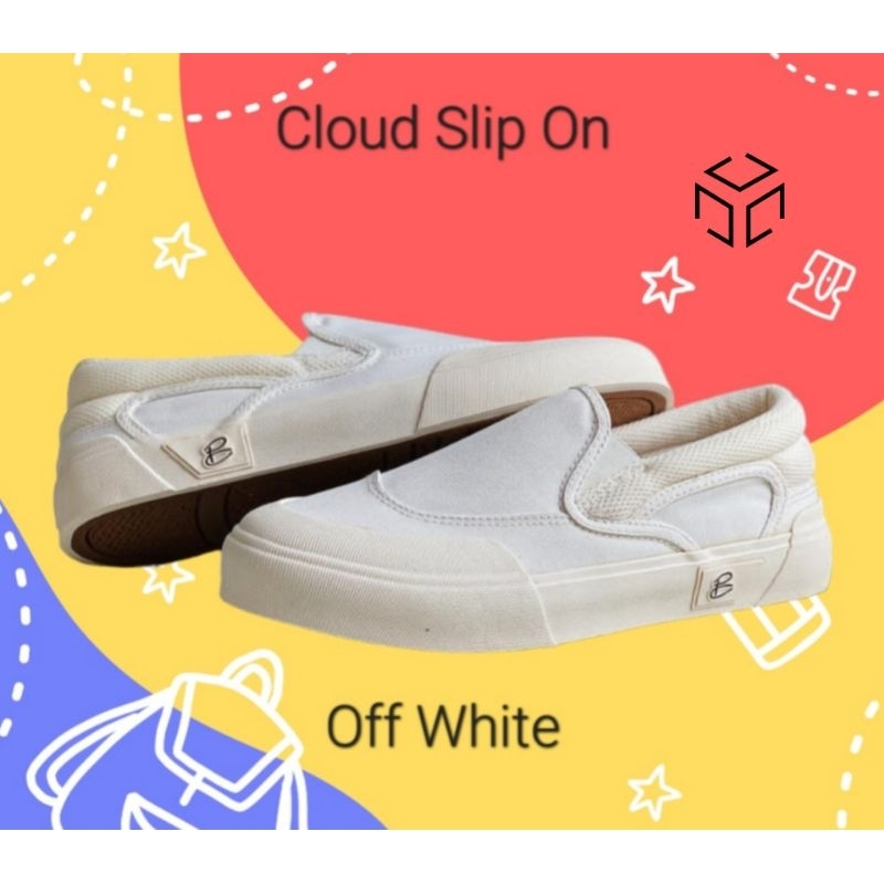 Jual Patrobas Cloud Slip On Off White 100% Original [Sepatu Lokal ...