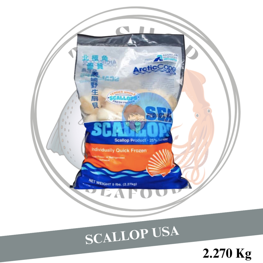 Jual SCALLOP USA / SCALOP / MUKIMI US/ 2.27kg/ KERANG KAMPAK / KERANG ...