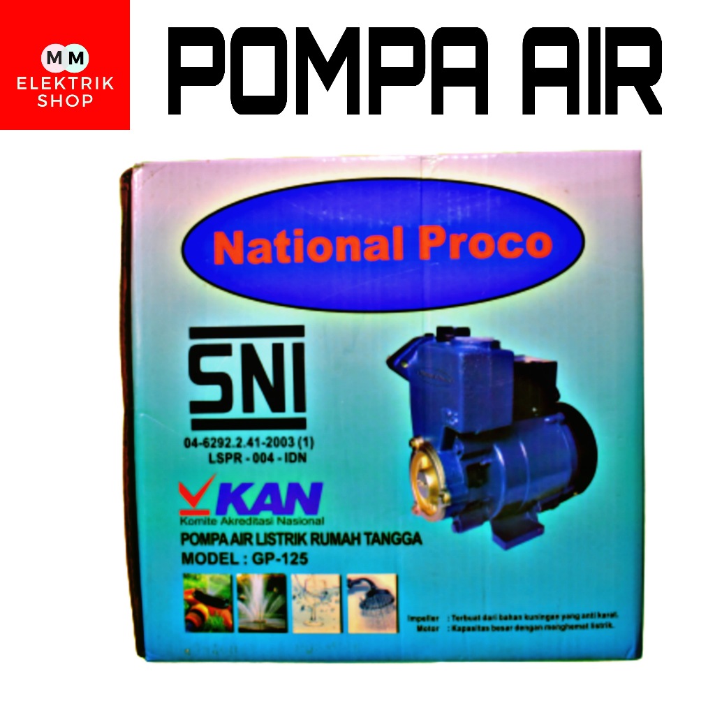Jual Pompa Air Sanyo GP 125 NATIONAL PROCO | Shopee Indonesia