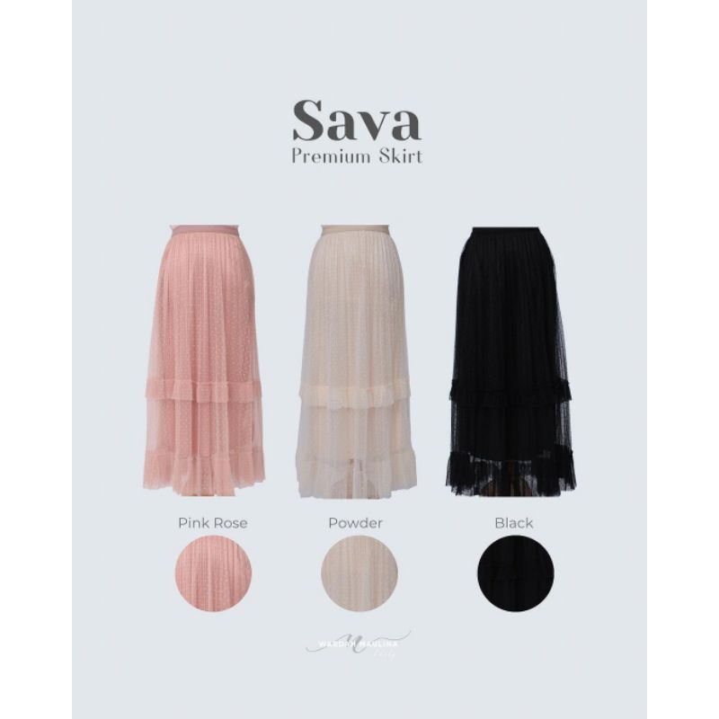 Jual SAVA Premium Skirt | wardahmaulinadaily | Wardah Maulina | bawahan ...