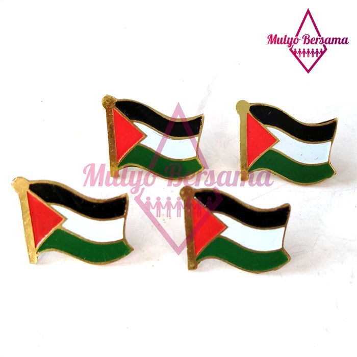 Jual Pin Flag Negara Palestina Pin Bendera Negara Palestina Flag Pin ...