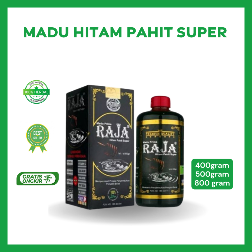 Jual Madu Hitam Pahit Super RAJA - Madu Pahit Prima Raja | Shopee Indonesia