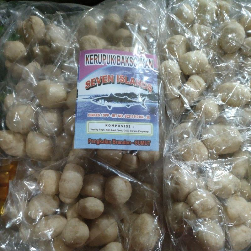 Jual kerupuk bakso ikan tengiri 1 Pack isi 10 bgks | Shopee Indonesia