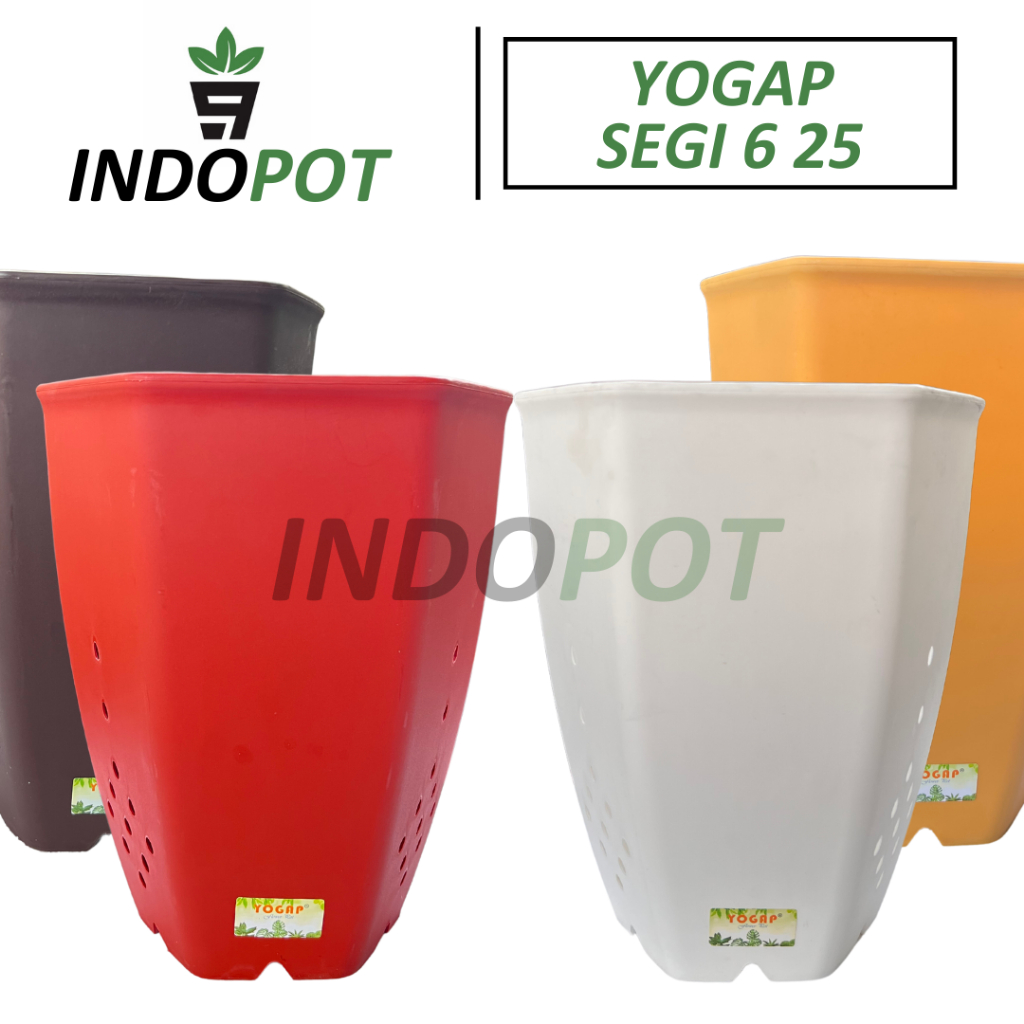 Jual Pot Yogap Segi 6 Ukuran 25 Warna Warni Pot Tinggi Tanaman | Shopee ...