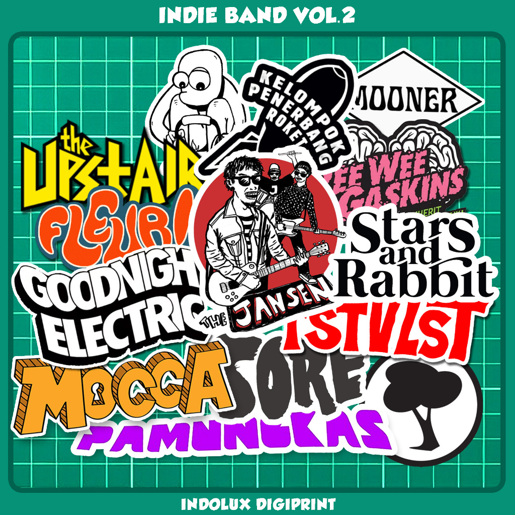 Jual Sticker Band Indie V2 Series Pack Stiker Punk Lokal Indo | Shopee ...