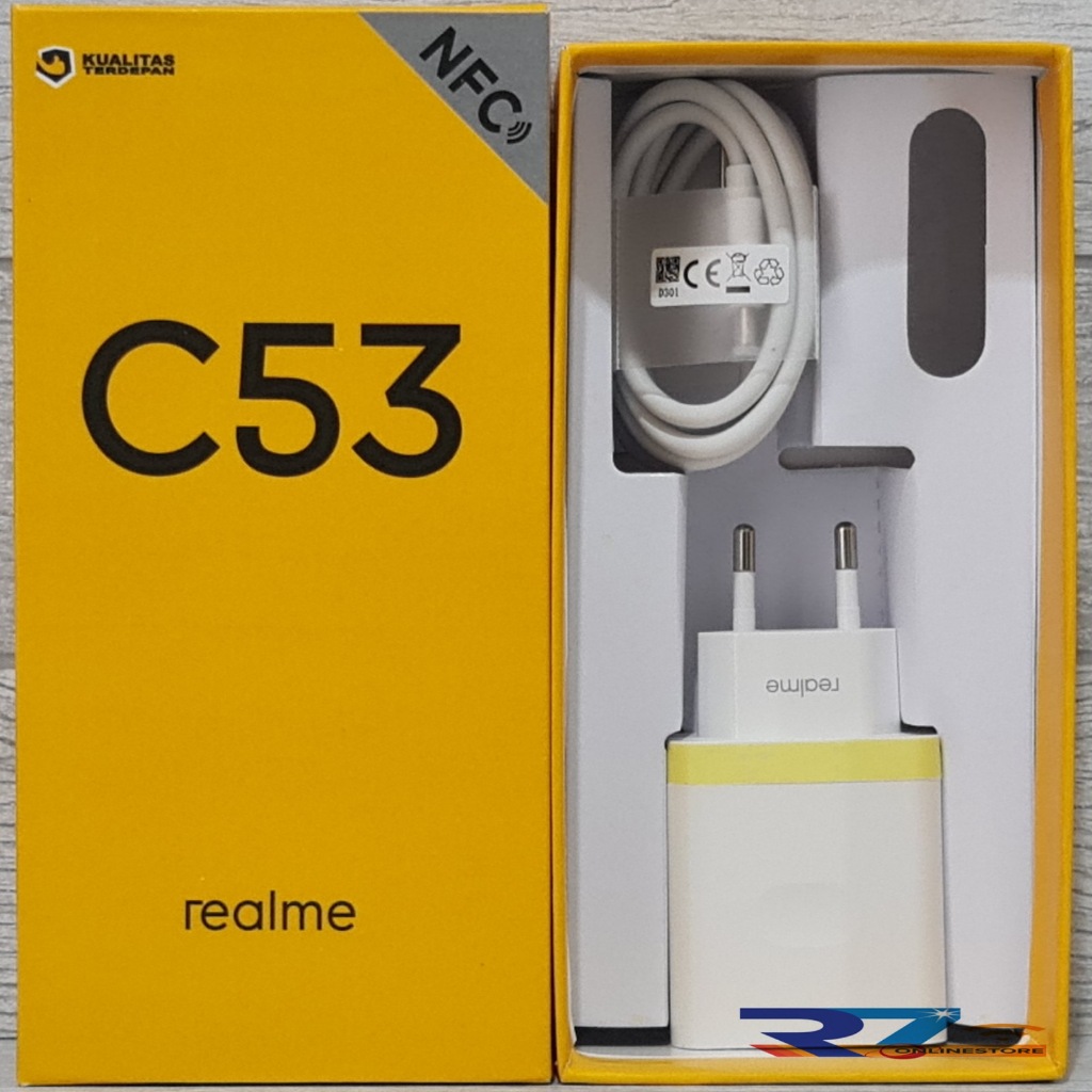 Jual BOX/DUS/KOTAK Realme C53 NFC (CHARGER SUPER VOOC 33w SUPERDART ...