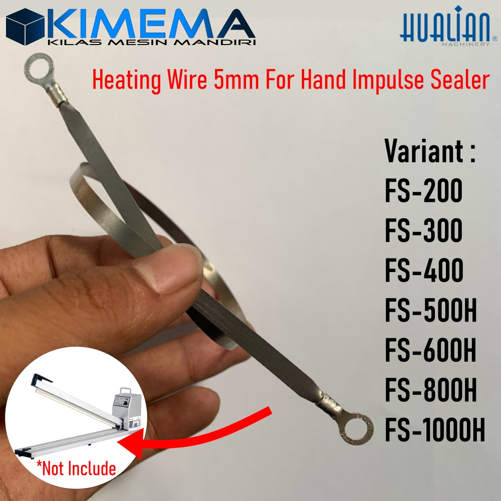 Jual Element Heating Wire Hand Impulse Sealer Elemen Plat Kawat Pemanas Lebar 5mm | Shopee Indonesia