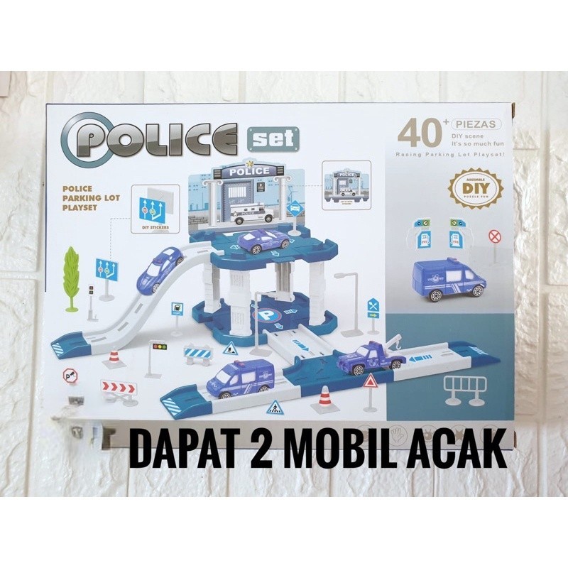 Jual Mainan truk DIY dengan jalur parkir Truck parking lot playset ...