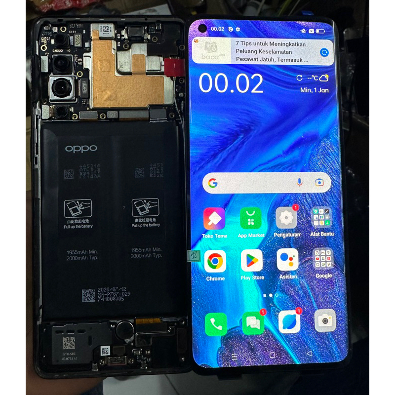 Jual lcd touchscreen oppo Reno 4 pro 4G CPH2109 original oled ...
