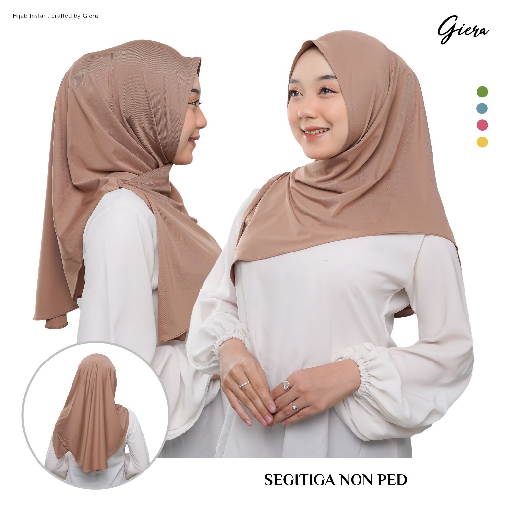 Jual GIERA Hijab Segitiga Instan Jersey Premium Non Pet | Shopee Indonesia