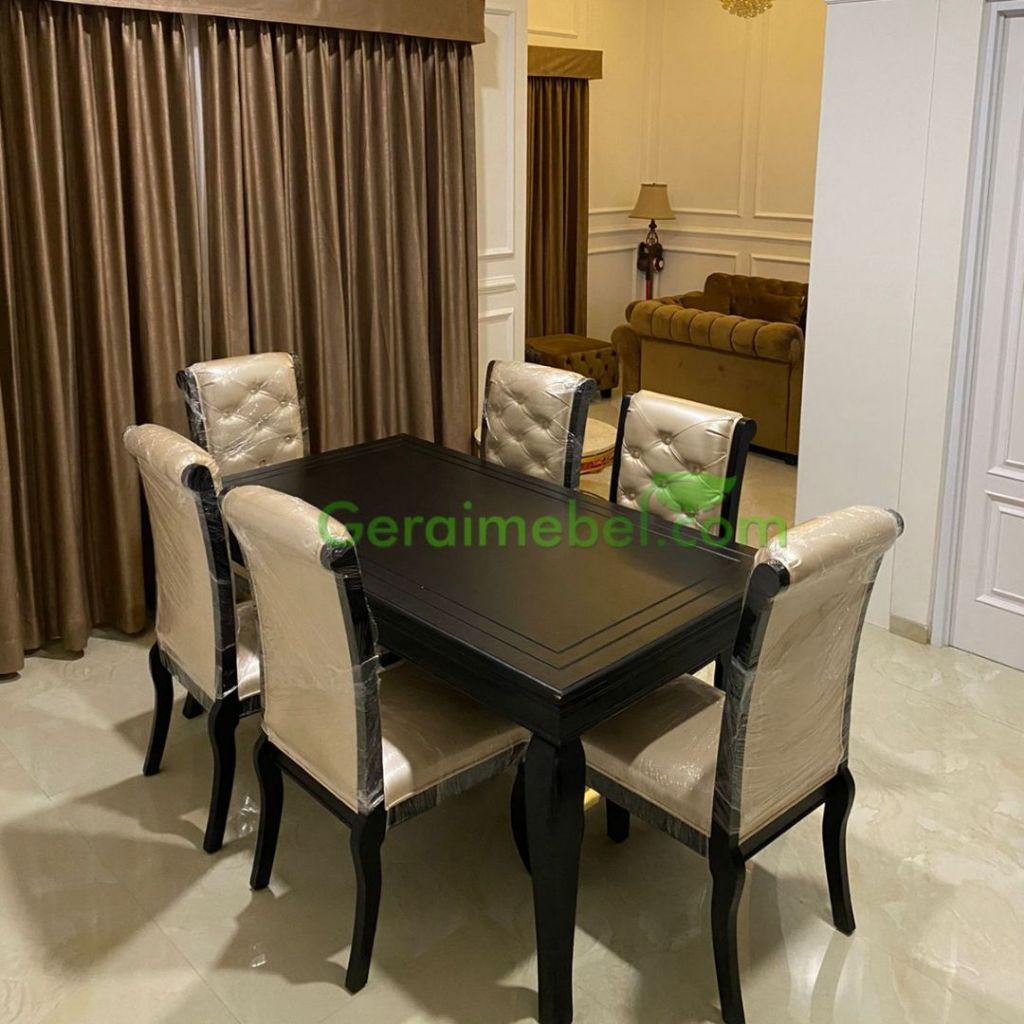 Jual Set Meja Makan Jati Minimalis 4 Kursi Makan Mewah Modern Klasik ...