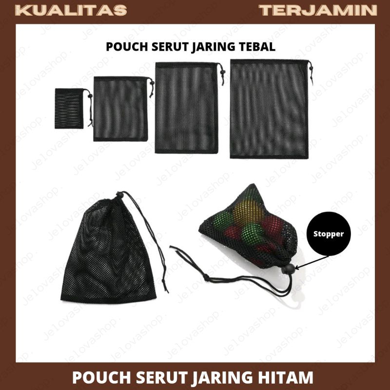 Jual TAS JARING SERBAGUNA HITAM PREMIUM/ KANTONG JARING | Shopee Indonesia