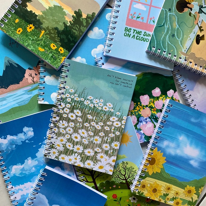 Jual NOTEBOOK NOTES BOOK KECIL A6 SKY VIEW BEAUTIFUL COLORFUL JURNAL ...
