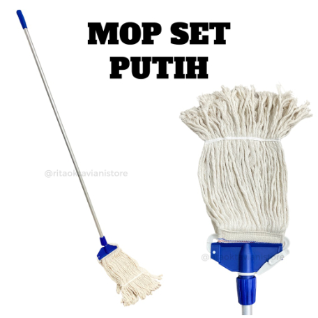 Jual [GROSIR] MOP SET TANGKAI / ALAT PEL PUTIH | Shopee Indonesia