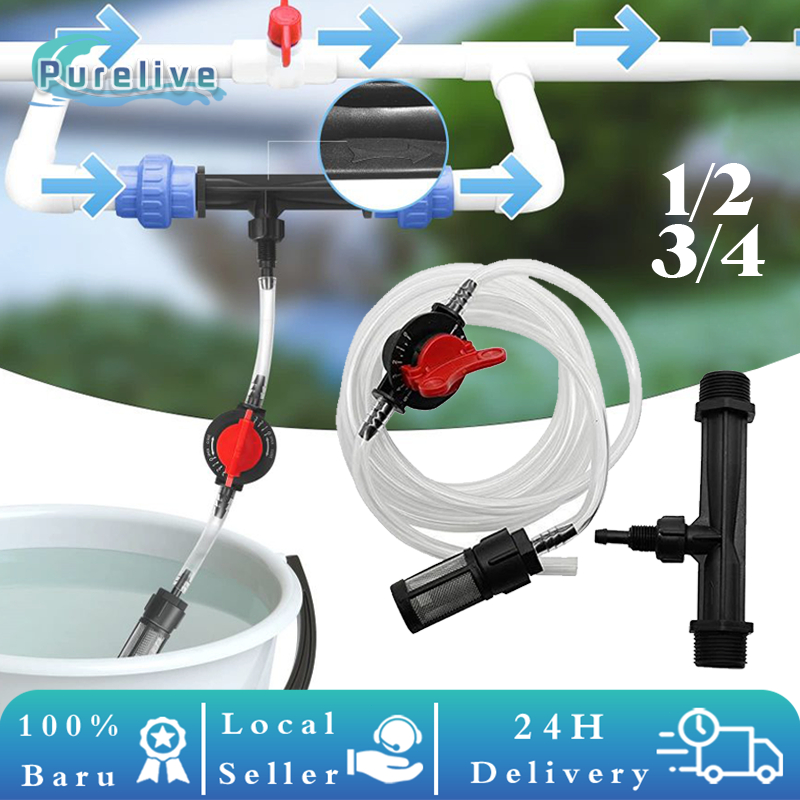 Jual 1/2 Inch 3/4 Inch Paket Set Selang Venturi Filter Injector Irigasi ...