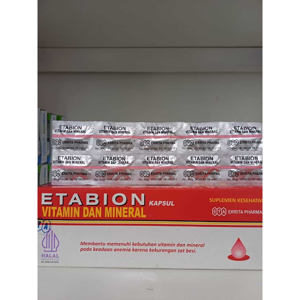 Jual Etabion kapsul vitamin dan mineral | Shopee Indonesia