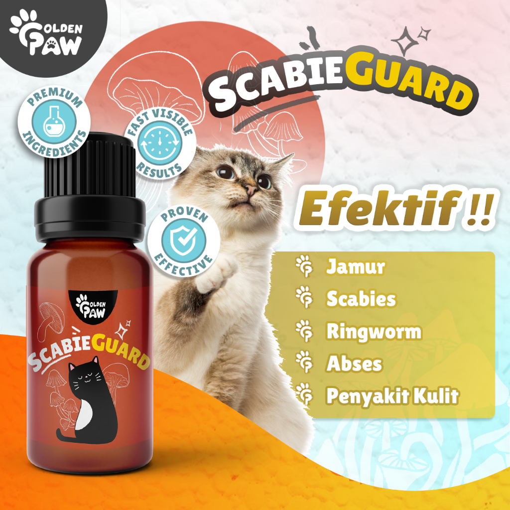 Jual SCABIES-GUARD 5gr by Golden Paw Obat Scabies Jamur Kucing Minum ...