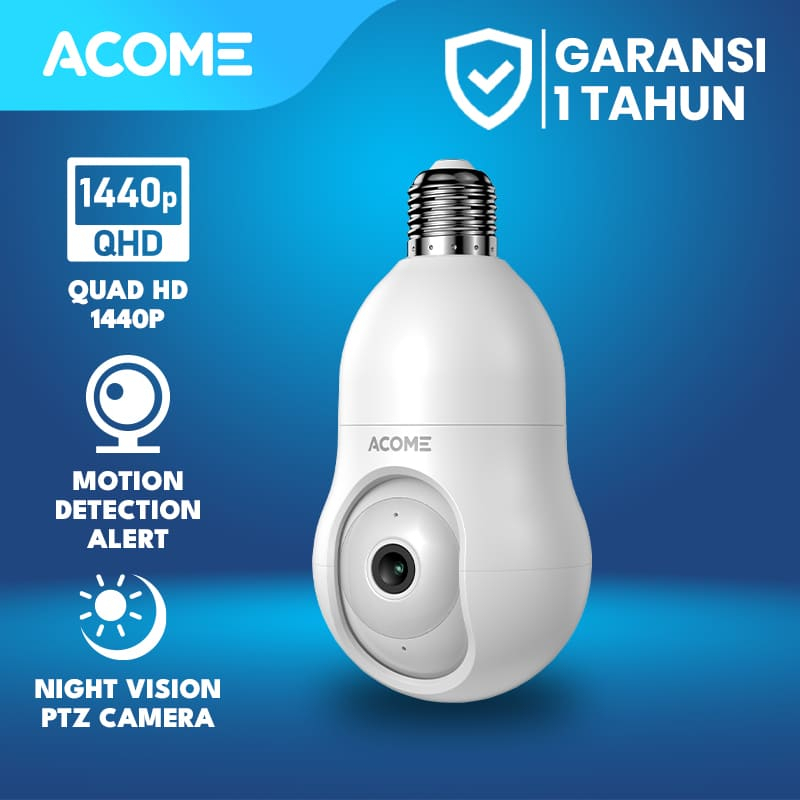 Jual ACOME IOT APC8S CCTV Wireless via Wifi / Smart Kamera Keamanan ...