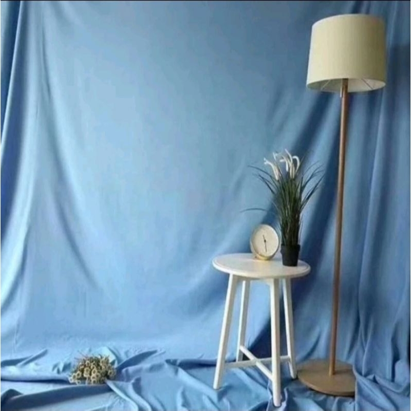 Jual backdrop background latar kain foto biru photo studio | Shopee ...