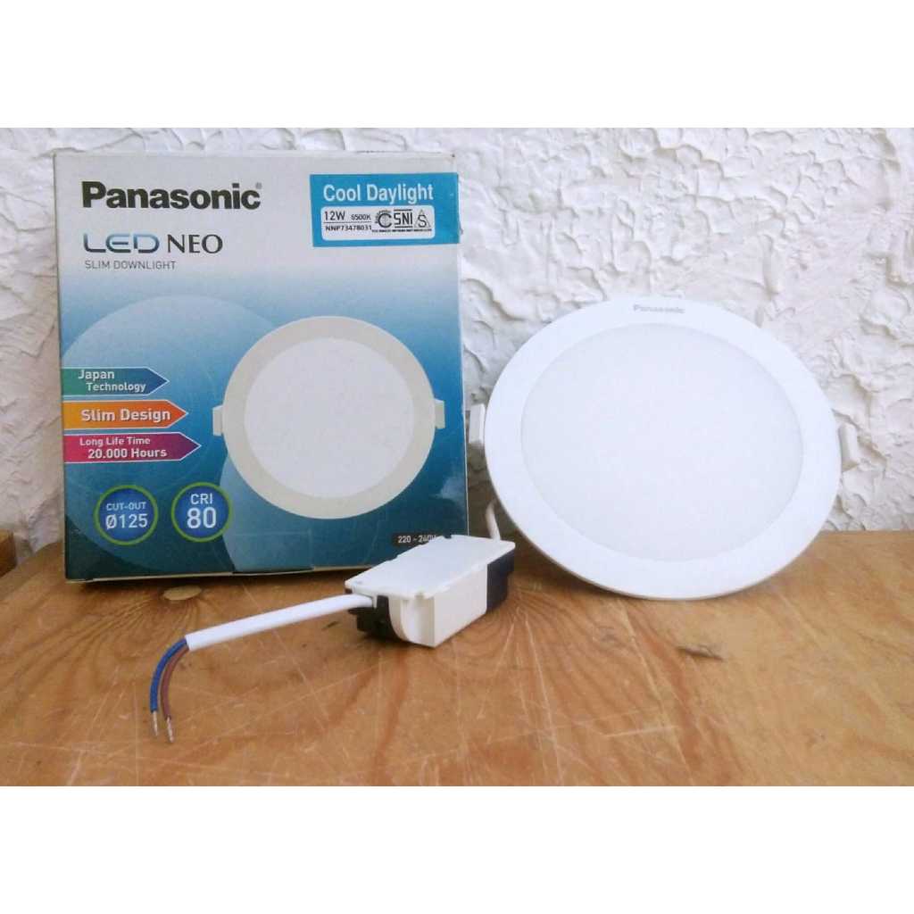 Jual LED NEO SLIM DOWNLIGHT PANASONIC 12W COOL DAYLIGHT | Shopee Indonesia
