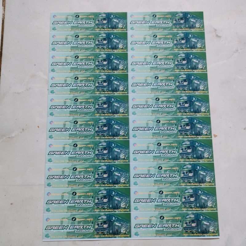 Jual stiker bus mania panjang / sticker buss viral basuri | Shopee ...