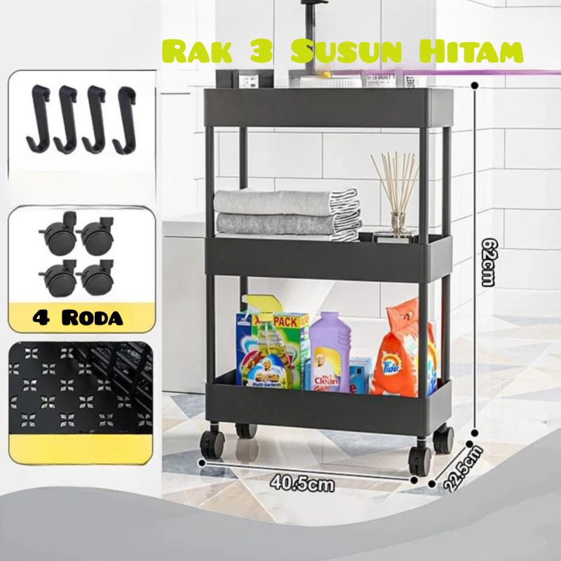 Jual Rak Susun Troli Serbaguna/ Rak Susun Tingkat 234/ Rak Troli ...