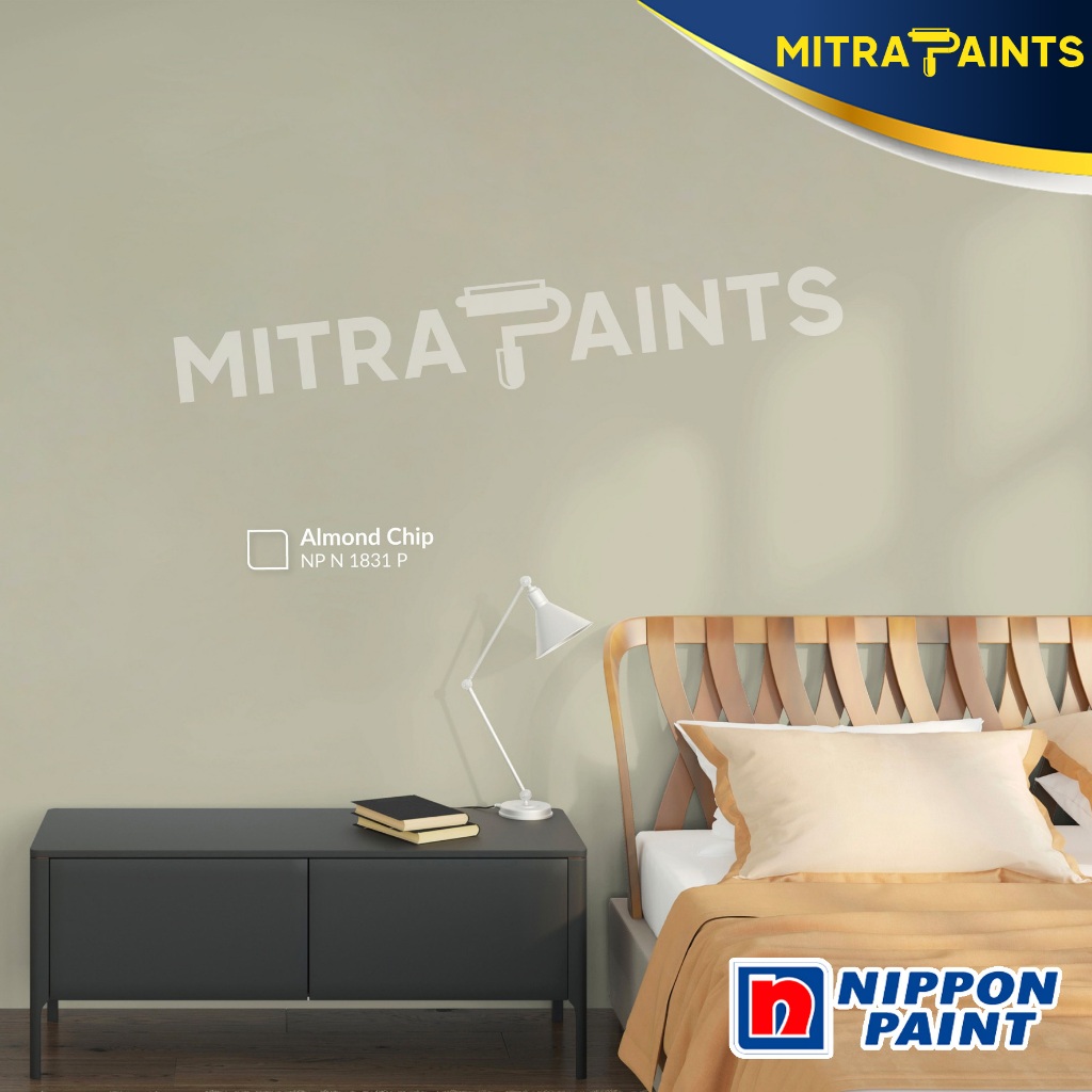 Jual CAT TEMBOK NIPPON PAINT EKSTERIOR INTERIOR ALMOND CHIP NP N 1831 P / VINILEX ELASTEX ...