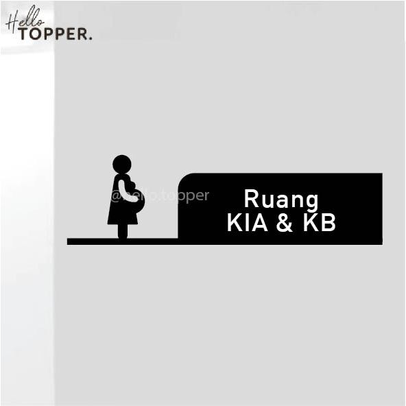 Jual Sign Akrilik Ruang KIA & KB Hollow UV Print Sign Board | Shopee ...
