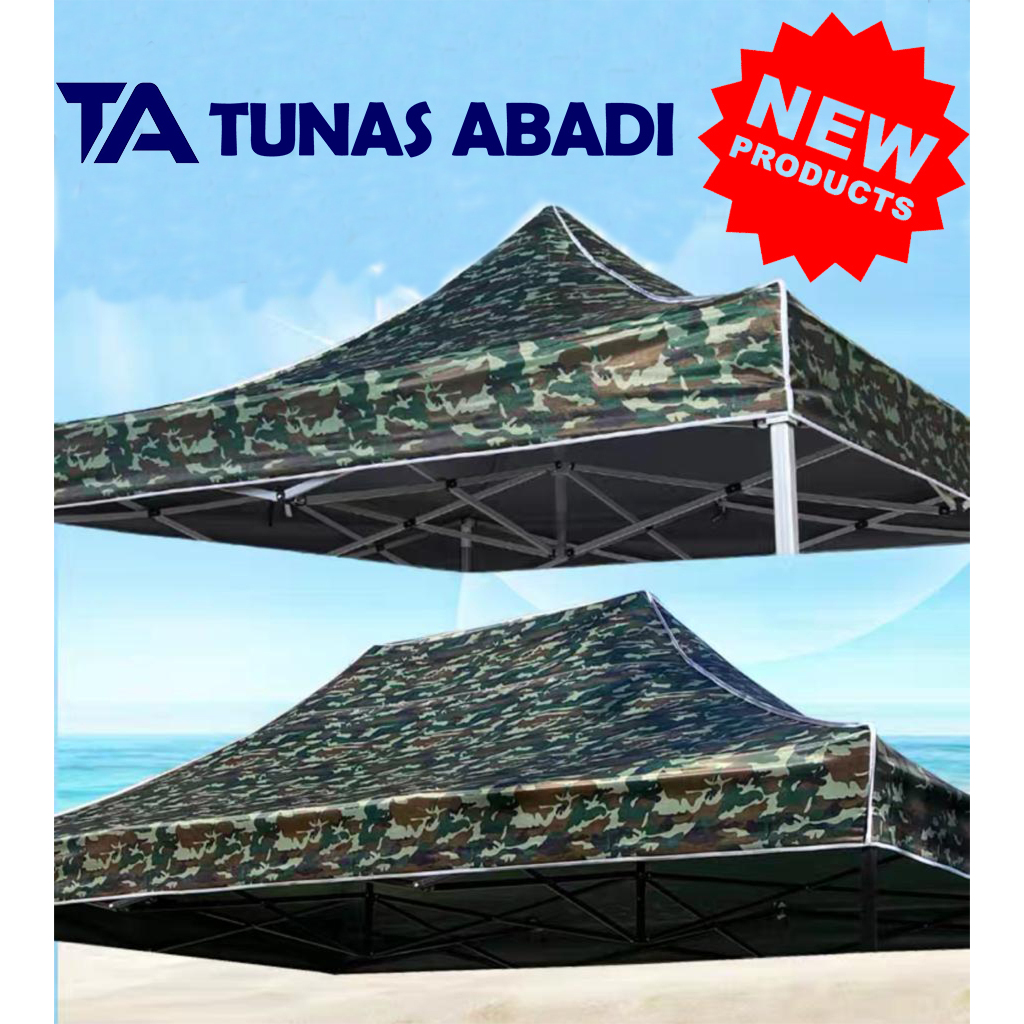 Jual Atap Tenda Lipat Army D800 Ukuran 3x3 Tebal Double Layer | Shopee ...