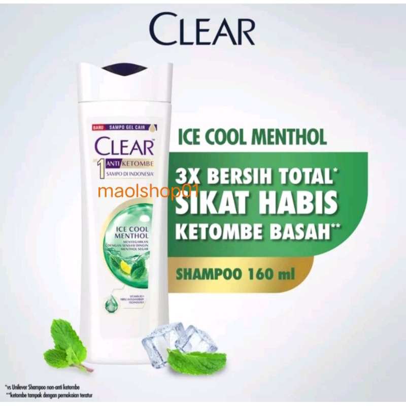 Jual CLEAR ICE COOL MENTHOL 160ML(COD) | Shopee Indonesia