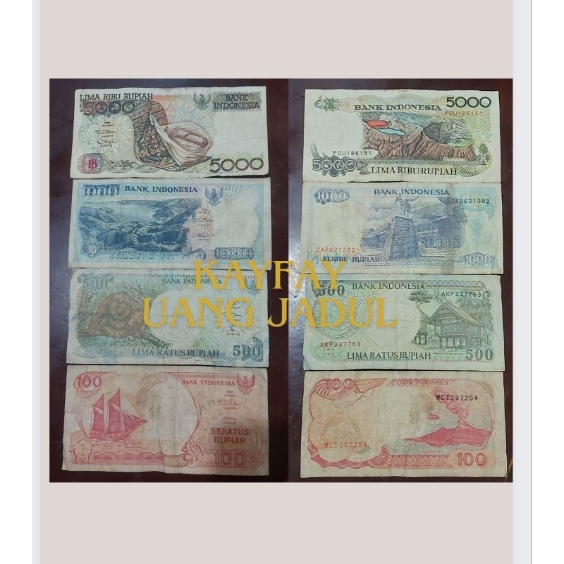 Jual Uang JaDul Lengkap 5000 1000 500 100 Tahun 1992 | Shopee Indonesia