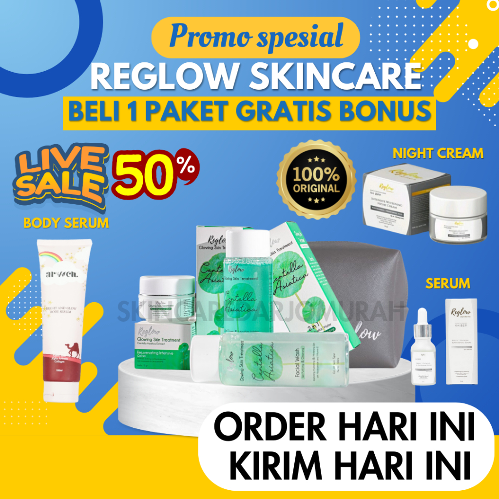 Jual LIVE! Reglow Glowing Skin Treatment Skincare Original Paket ...