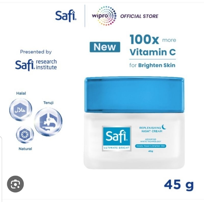 Jual (NEW FORMULA)Safi Ultimate Bright Replenishing Night Cream ...