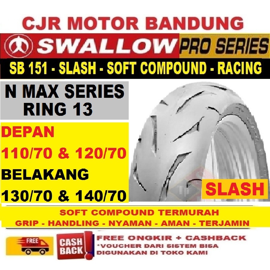 Jual TERMURAH BAN SOFT COMPOUND SWALLOW SLASH RING 13 BAN MOTOR RACING ...