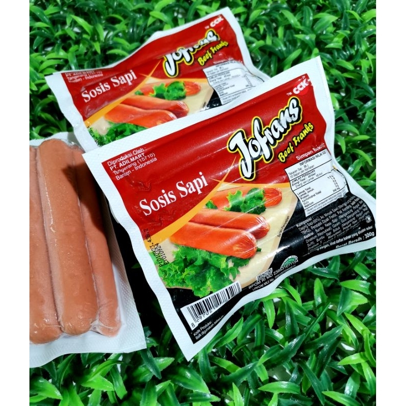 Jual Jofrans Sosis Sapi (Beef Frank) - Berat 300 gram - Isi 10 pcs ...