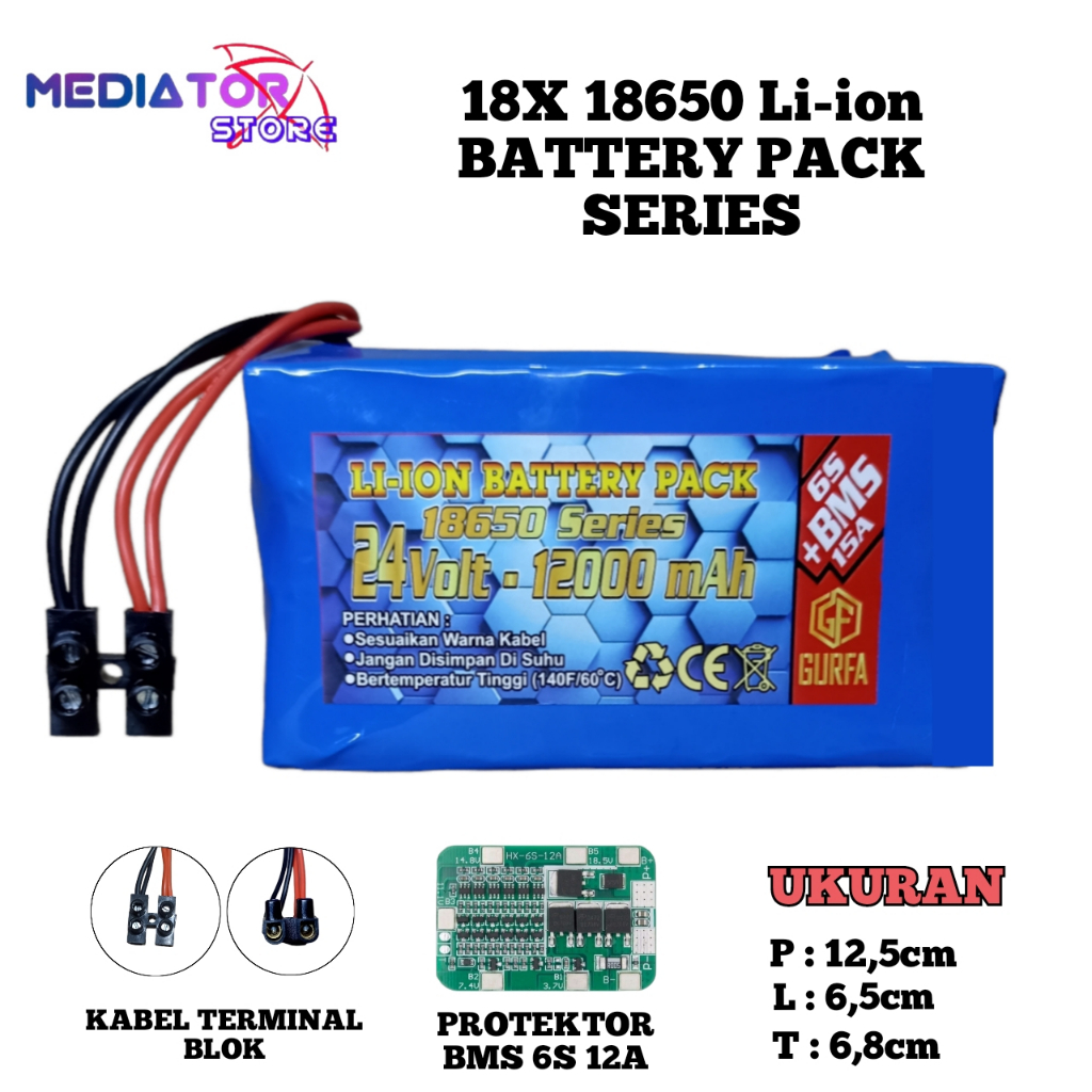 Jual Baterai Speaker Dan Perangkat Elektronik Lainnya 18X 18650 ...